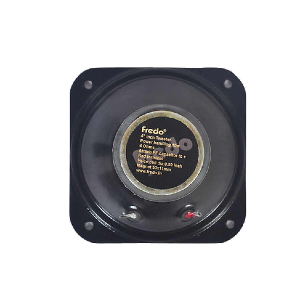 Black 4-inch Tweeter (Pack of 2) - 4 Ohms with High Pass Filter (Peak ...
