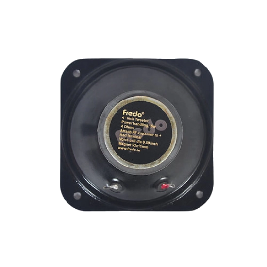 Black 4-inch Tweeter (Pack of 2) - 4 Ohms with High Pass Filter (Peak ...