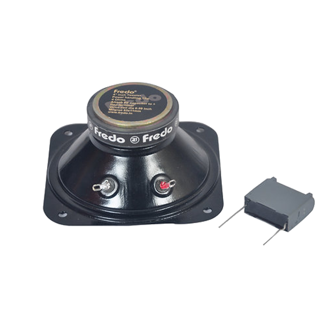 Black 4-inch Tweeter (Pack of 2) - 4 Ohms with High Pass Filter (Peak ...
