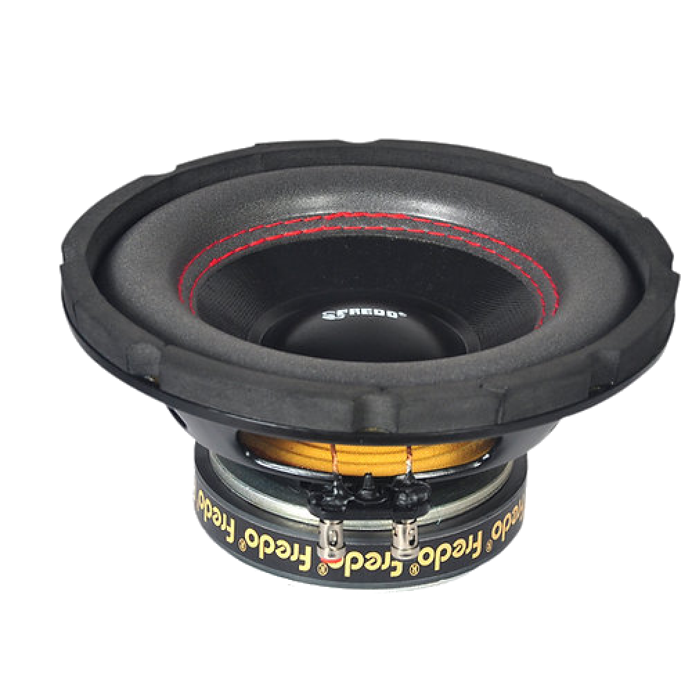 Black 8-Inch Single Magnet Subwoofer - 4 Ohms, 85W RMS, 600W Peak