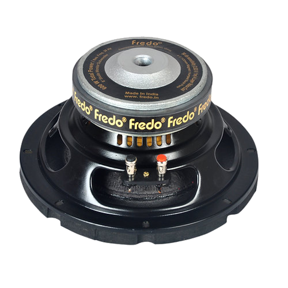Black 8-Inch Single Magnet Subwoofer - 4 Ohms, 85W RMS, 600W Peak