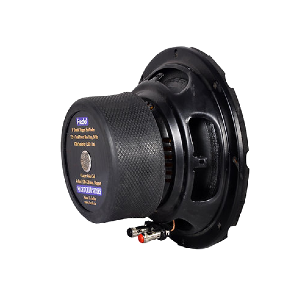 Black 8-Inch Double Magnet Subwoofer - 4 Ohms, 103W RMS, 725W Peak