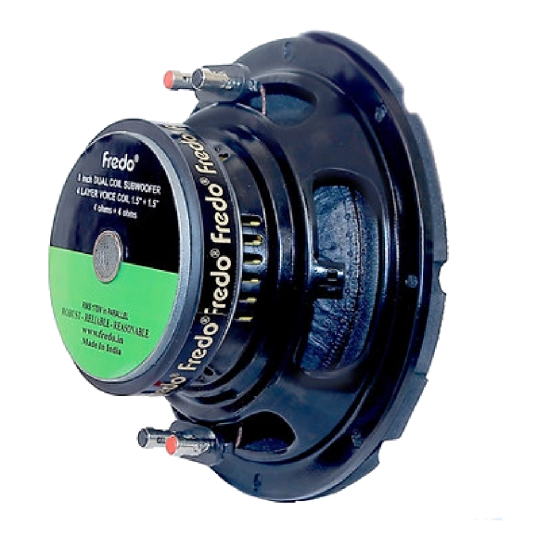 8-Inch Dual Coil Subwoofer - 2 Ohms to 8 Ohms